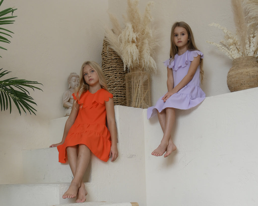 Anna dress (scarlet orange) – Aisabobo